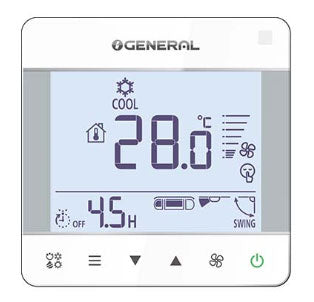 Compact Wired Remote Controller - UTY-RCRGZ1 - O General Air Conditioners
